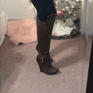 Colin Stuart | Shoes | Colin Stuart Brown Knee High Boots | Poshmark